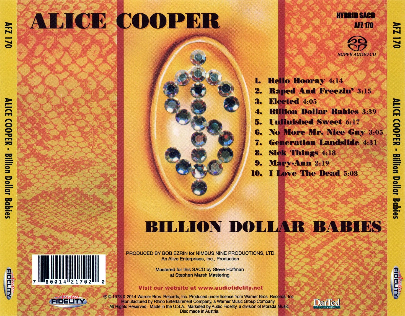 Sinister Angels Realm: ALICE COOPER - Billion Dollar Babies [2014 Audio ...